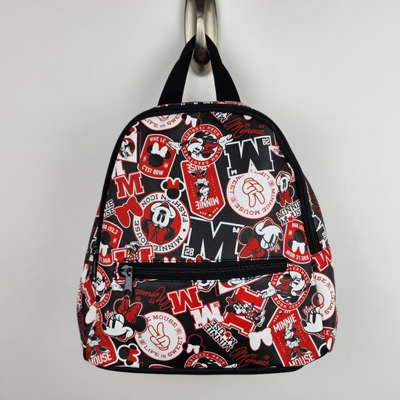 Bioworld | Bags | Disney Minnie Mouse Stickers Mini Backpack | Poshmark